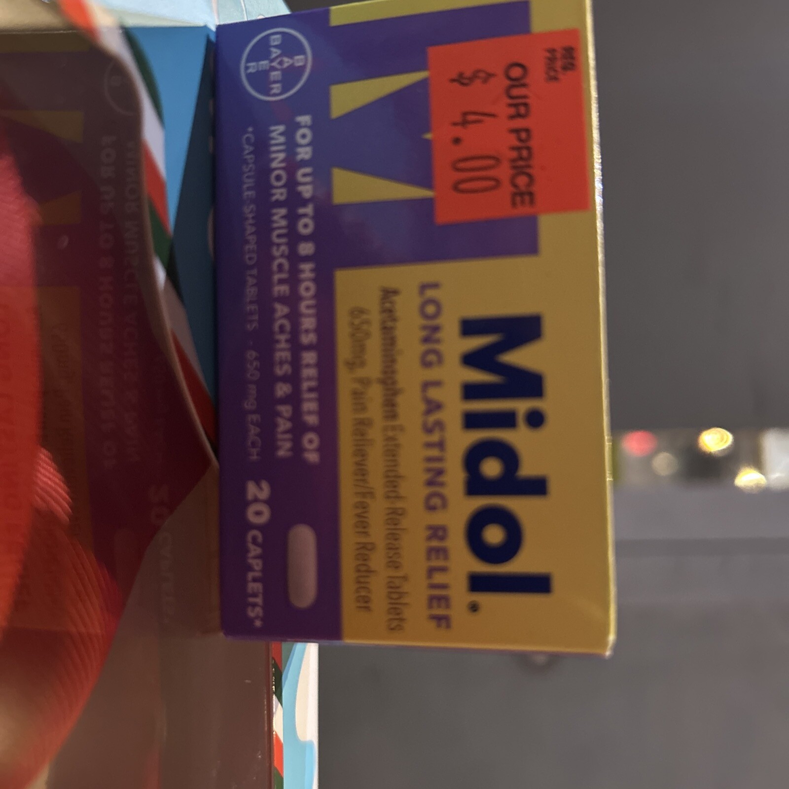 MIDOL LONG LASTING RELIEF 650MG 20CT | eBay