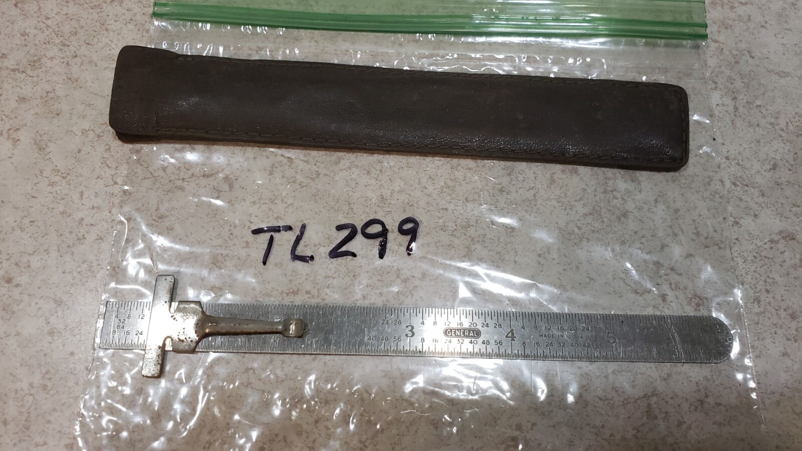 VINTAGE 6" GENERAL STAINLESS STEEL RULER WITH POCKET CLIP (TL299) | eBay