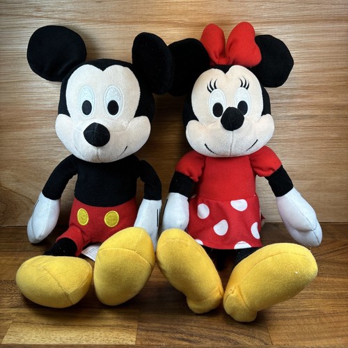 Disney Mickey & Minnie Mouse Khols 14 Inch Plush Dolls | eBay