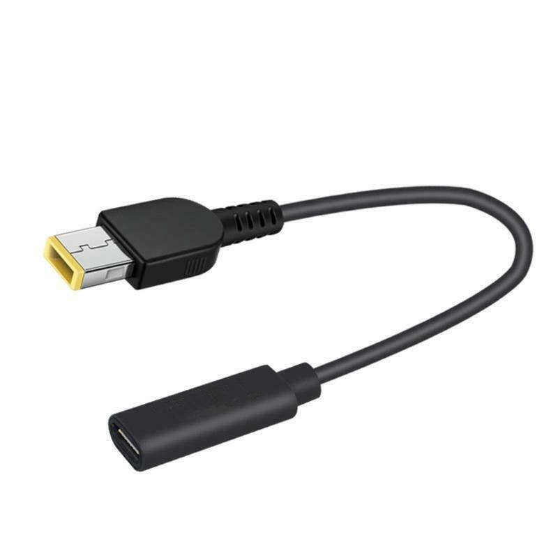 Power Adapter Cable USB Type C Female To Square Plug Charger For Lenovo ...