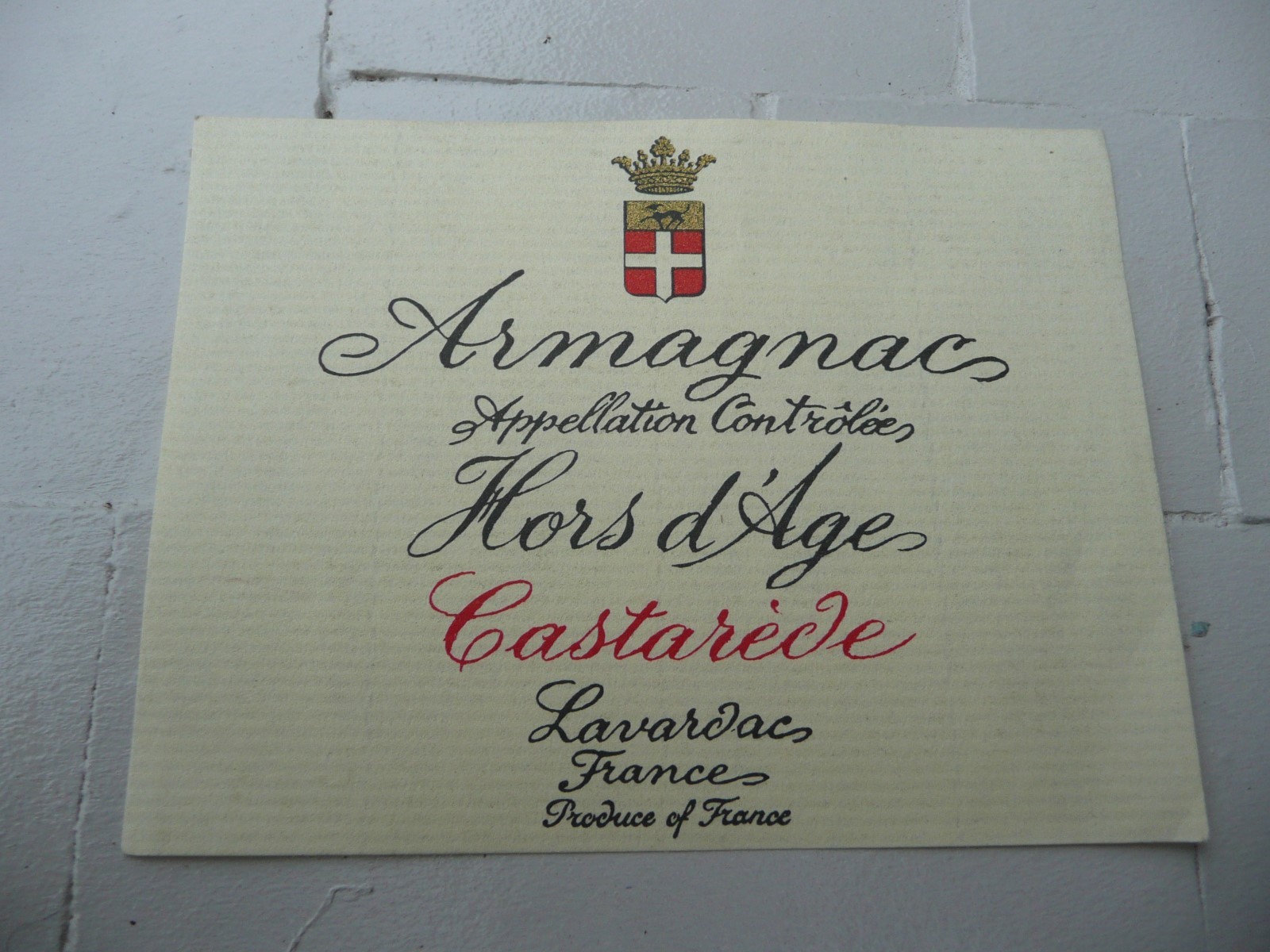 antique label armagnac LAVARDAC | eBay