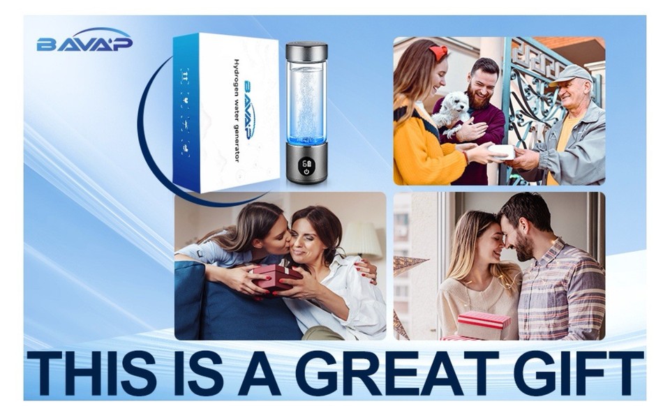 BAVAP Hydrogen Water Generator - 14.1oz Smart 400/ML Hydrogen Water ...