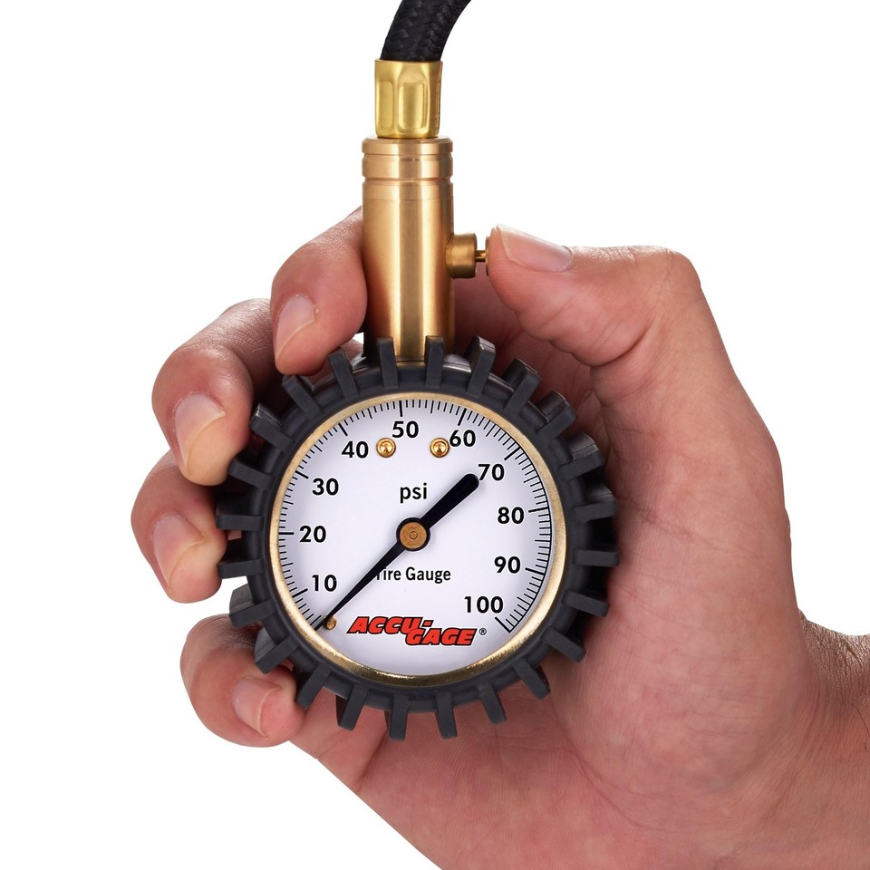 Accu-Gage H100X Professional Tire Pressure Gauge with Protective Rubber Guard... 852667998547| eBay
