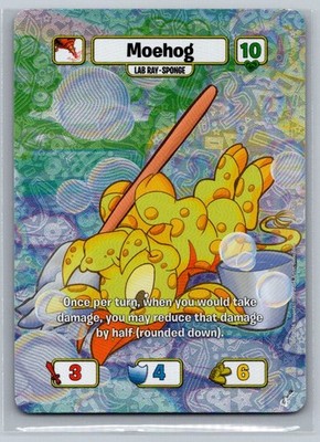 Neopets TCG 25th Anniversary #190 Moehog Sponge Celebration Textured ...