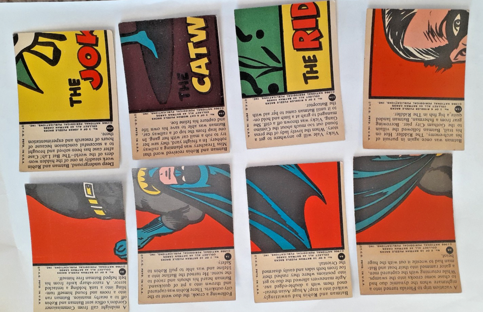 1966 Topps Batman Red Bat Lot of 23 different cards | eBay