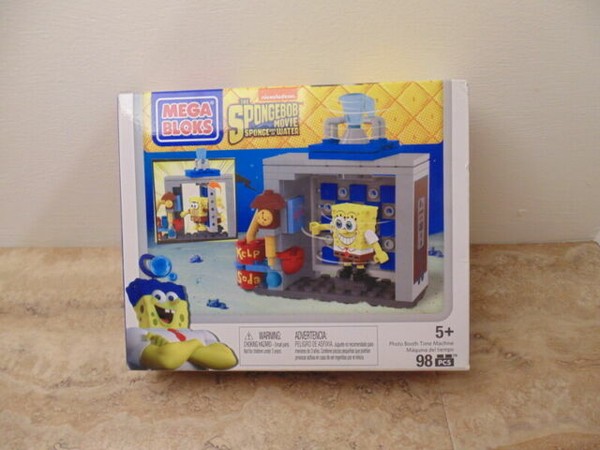 Mega Bloks Spongebob Movie Sponge Water Photo Booth Time Machine 98pcs ...