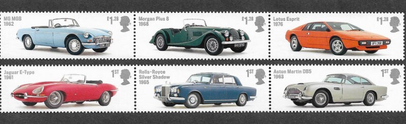 GREAT BRITAIN AUTO LEGENDS CLASSIC CARS SET MNH | eBay