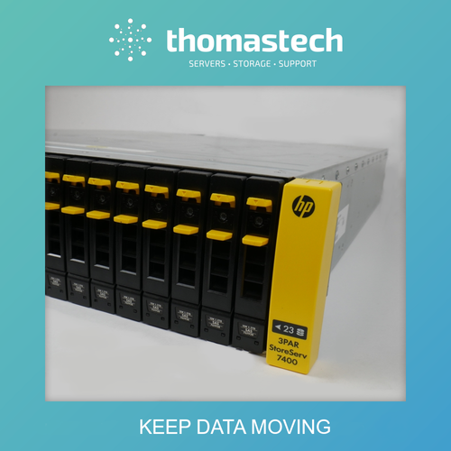 HPE QR482A 3PAR StoreServ 7200 2-Node System w/ 24 x 1.2TB 10K SAS 1-Yr ...