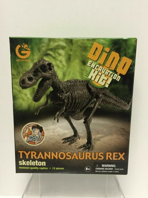 Geoworld T-rex Skeleton Dino Excavation Kit Tyrannosaurus Rex Replica ...
