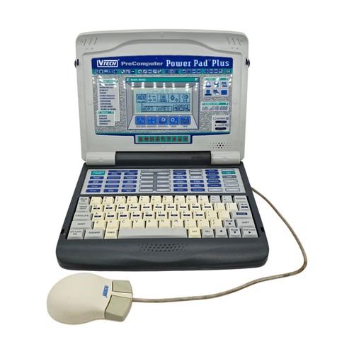 Vintage VTech Power Pad Plus Pre Computer Kids Laptop Tested Working No ...