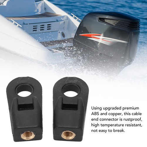 ˇ2pcs Outboard Control Box Cable End Connector ABS Copper For 3 | eBay