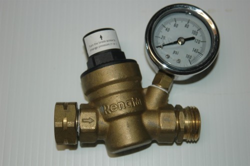 RENATOR 3/4" RV WATER PRESSURE REGULATOR WITH GAUGE NOS | eBay