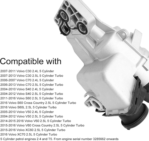 31338685 Engine Oil Filter Housing for Volvo C30 C70 S40 S60 V50 2.4L 2 ...