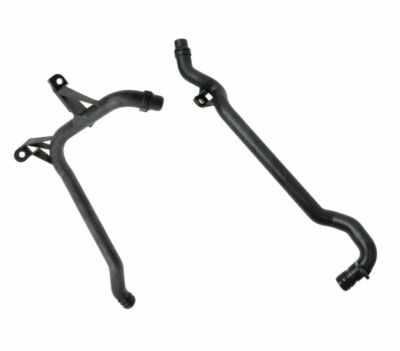 Set of 2 Water Pipes + Seals Coolant Hose to Engine Block & Heater ...
