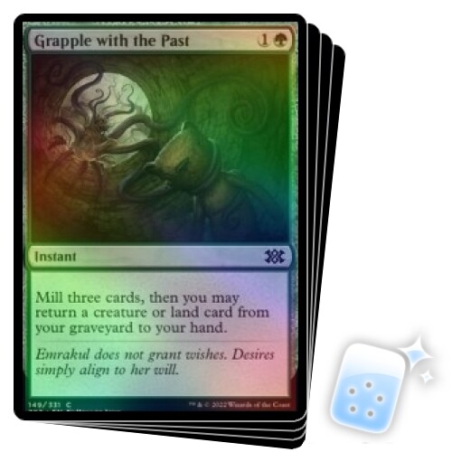 FOIL GRAPPLE WITH THE PAST X4 Double Masters 2022 Magic MTG MINT CARD ...
