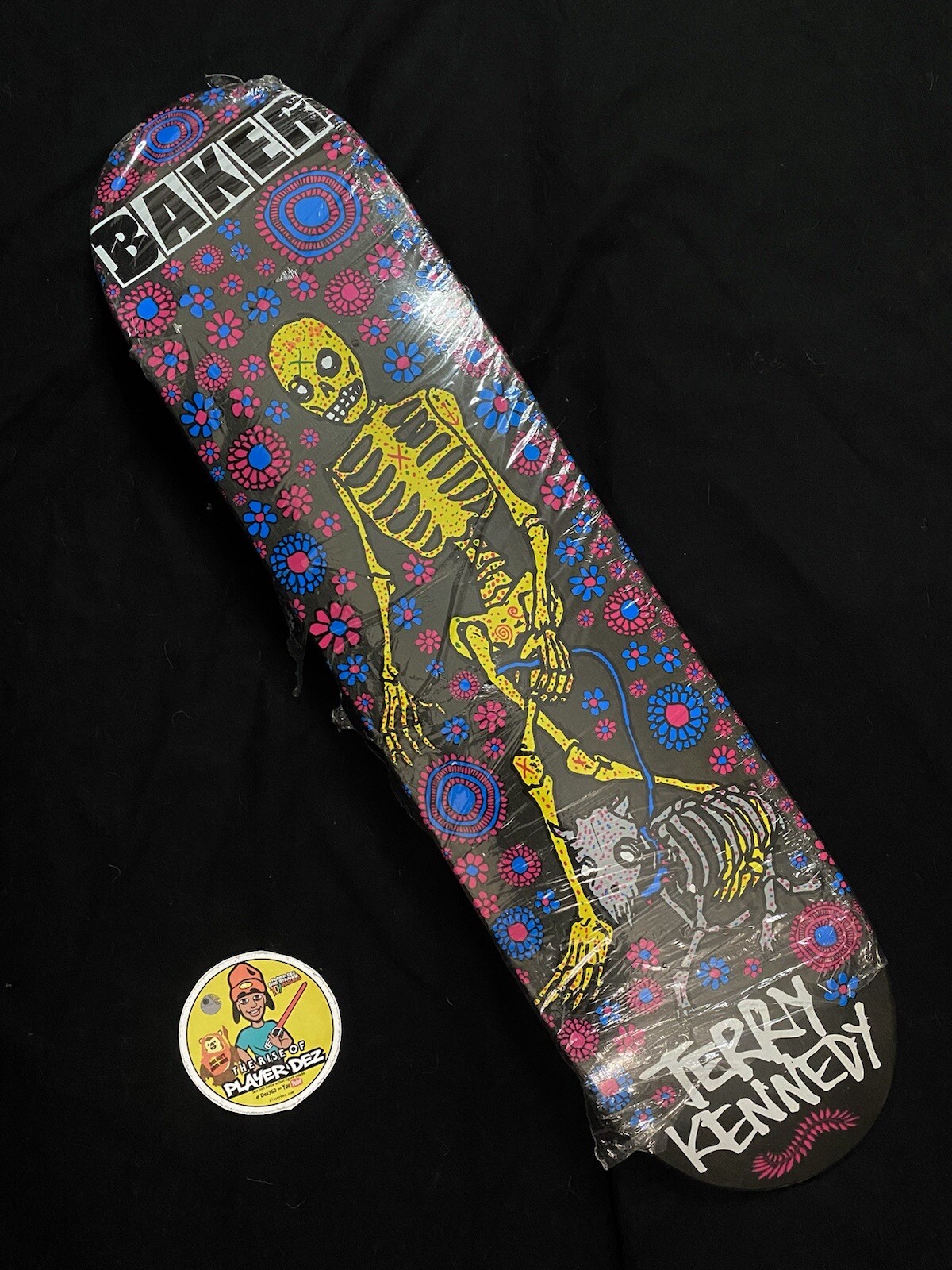SUPER RARE TK Terry Kennedy Skeleton Pro Model Baker Skateboard Deck In ...