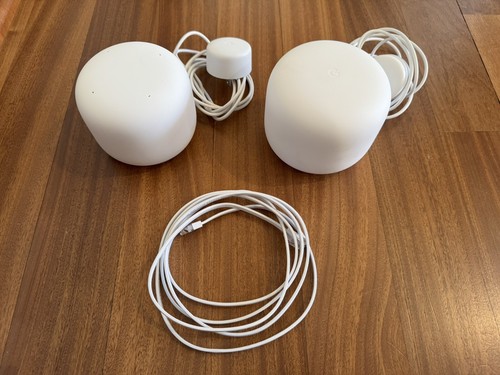 Google Nest Wifi - Wi-Fi Mesh Router AC2200 H2D and 1 Point H2E 2 Pack ...