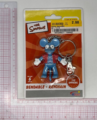 The Simpsons 2003 Itchy the Mouse Bendable Key chain NJ CROCE | eBay