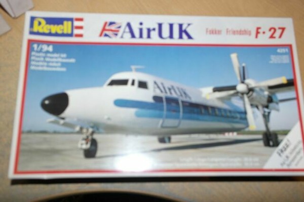 Revell Model Aircraft Kit F-27 Air UK 1/94 Scale Fokker Friendship F27 ...
