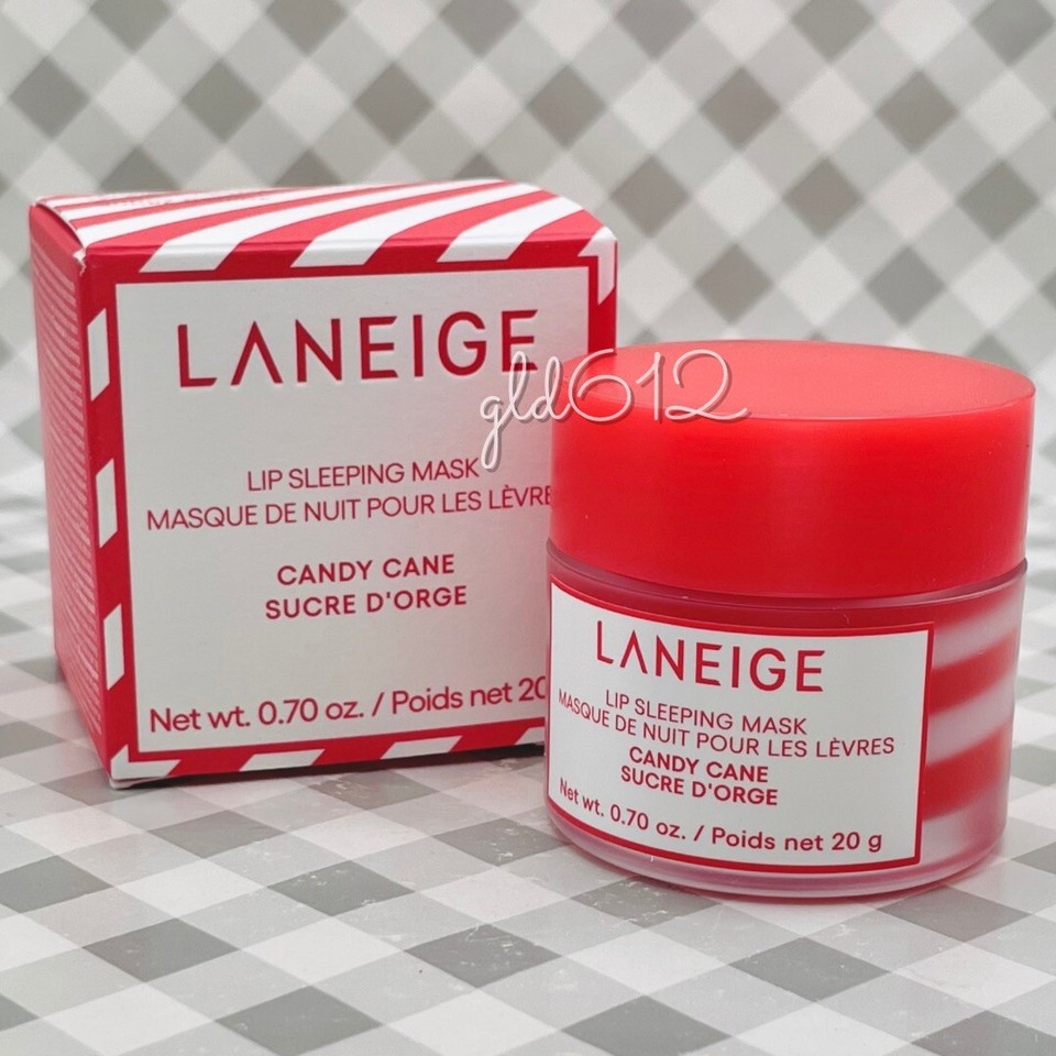 Laneige CANDY CANE SWIRL Lip Sleeping Mask 20g Ltd Ed ••NEW IN BOX••🎁 ...