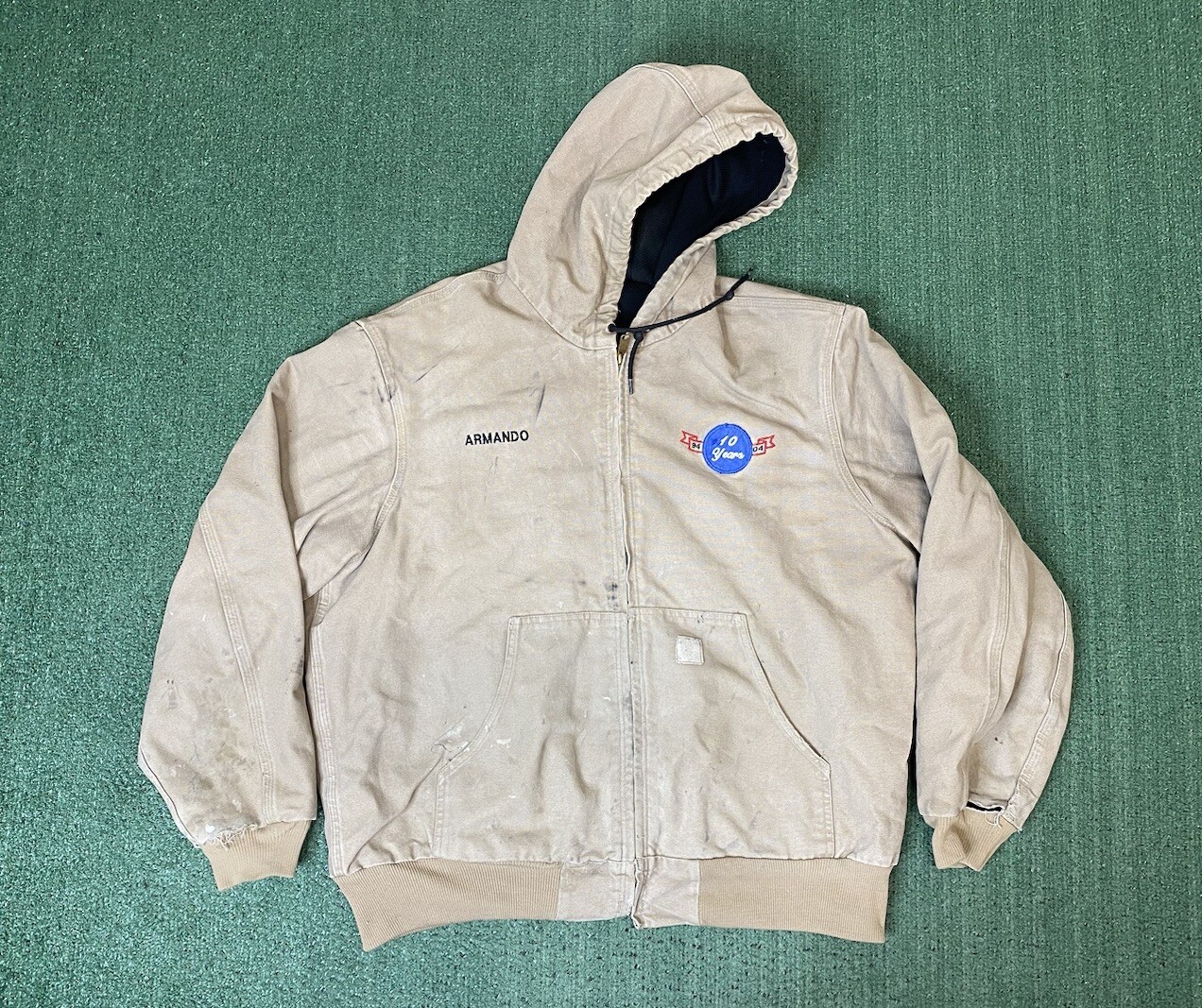 Vintage Carhartt J25 SDL Hooded Duck Canvas Jacket Si… - Gem