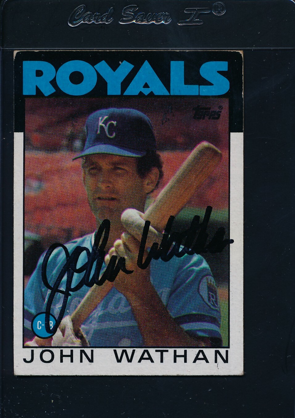 1986 Topps #128 John Wathan Royals Signed Auto *16738 | eBay