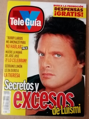 LUIS MIGUEL TELE GUIA POKET MEXICAN MAGAZINE MEXICO SPANISH JANUARY ...