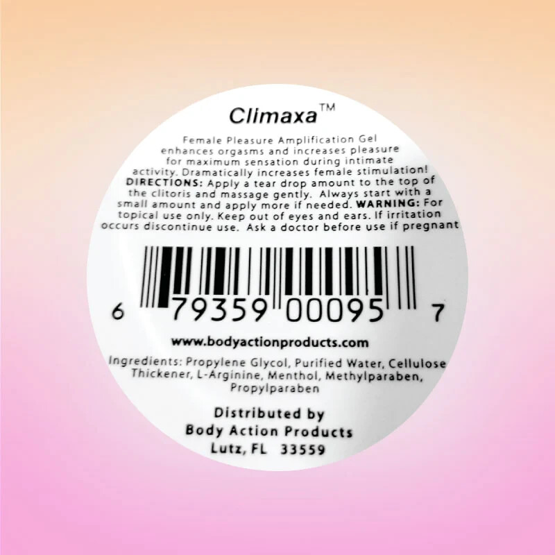 Stimulating Climaxa for Women Stimulating Gel .5oz Jar. Body Action | eBay
