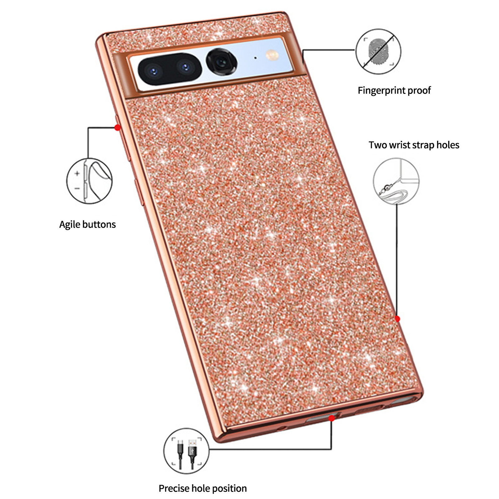 Mobile Phone Case Sensitive Button Anti-fall Dirt-resistant Phone ...