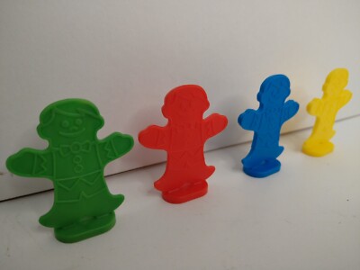 4 Candy Land Board Game Gingerbread Replacement Pieces Parts Pawn ...