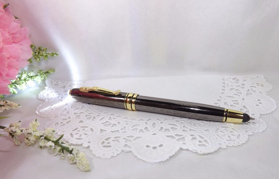 3 in 1 Royale Excel Tech Gunmetal Ballpoint Stylus LED Adler Pen (High ...