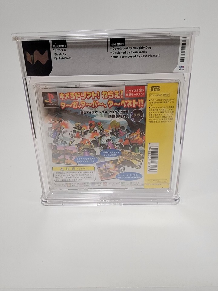 Crash Bandicoot CTR: Crash Team Racing PS1 Japan (WATA: 9.8) Seal A ...