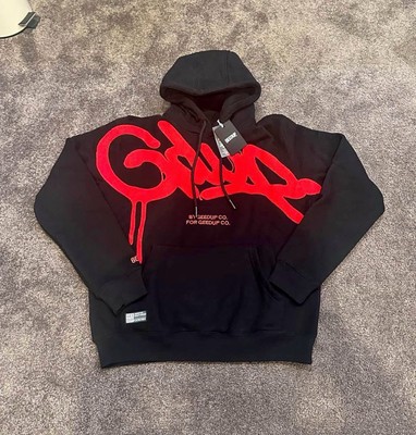 Size XL GEEDUP Handstyle Hoodie Red/Black | eBay Australia