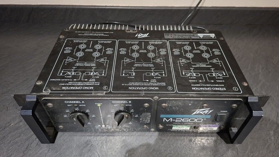 Peavey M-2600 Stereo Power Amplifier | eBay UK