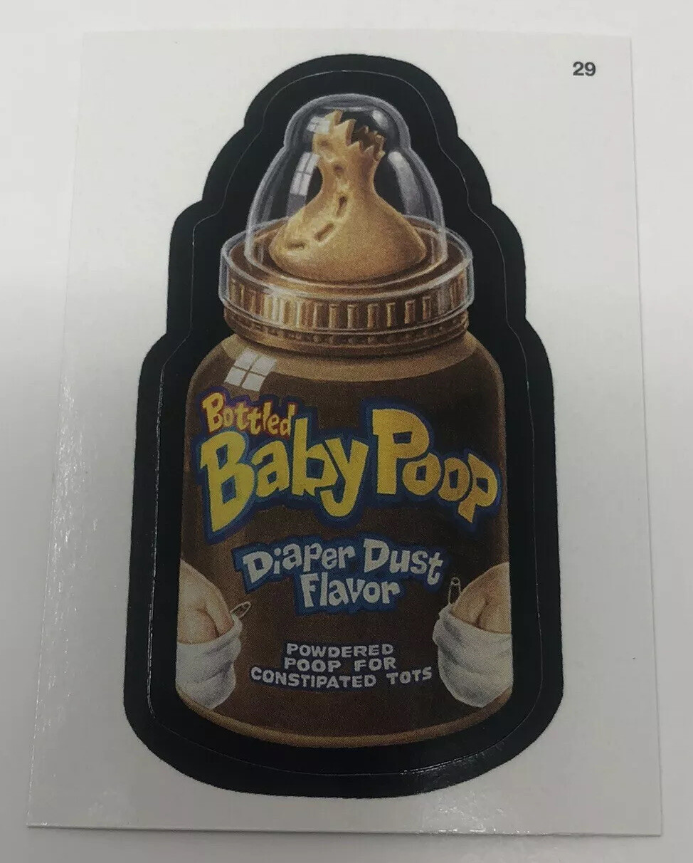2004 Wacky Packages Series 1 Stickers #29 Bottled Baby Poop | eBay