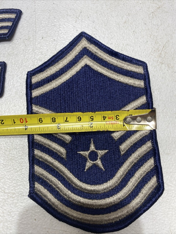 US AIR FORCE SENIOR AIRMAN/ Sergeant/ Chief Master SG UNIFORM PATCHES ...