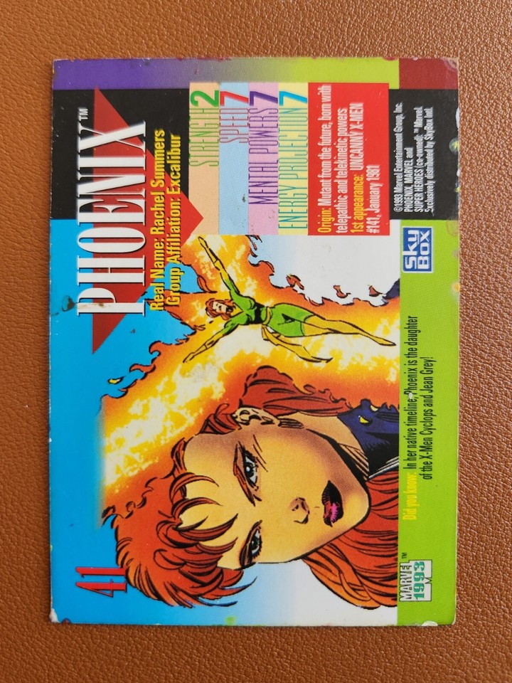 Phoenix Jean Grey 1993 Marvel Masterpieces PSC Sketch Card by Koko Alters X-Men | eBay