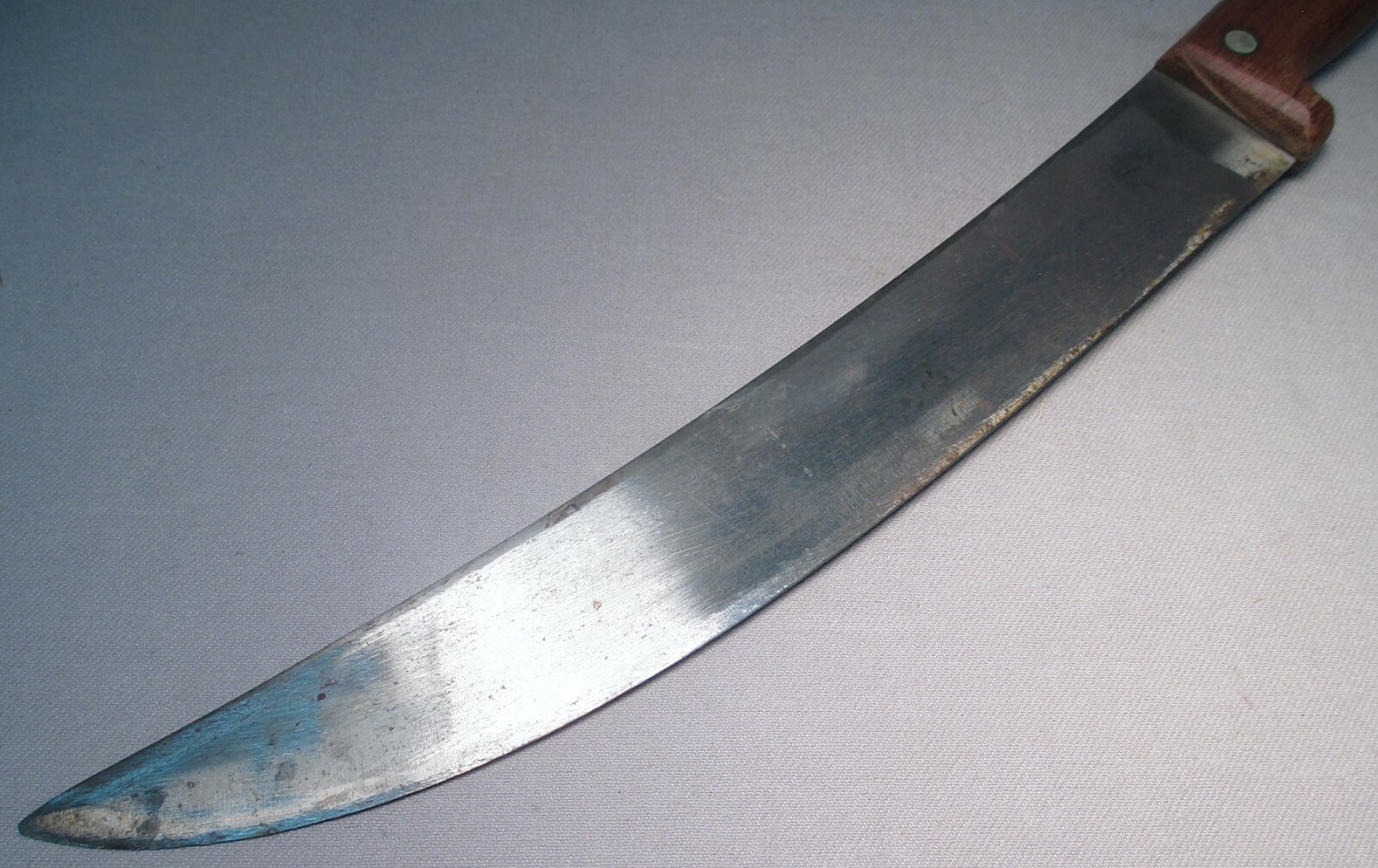 Pro Edge Knife Co. Carbon Steel Cimiter Knife 12" Blade, Wood Handle | eBay