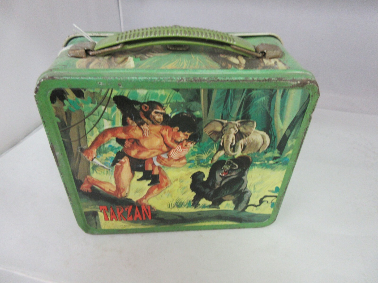 VINTAGE ADVERTISING 1966 TARZAN TIN LUNCHBOX LUNCH BOX PAIL 484-T | eBay