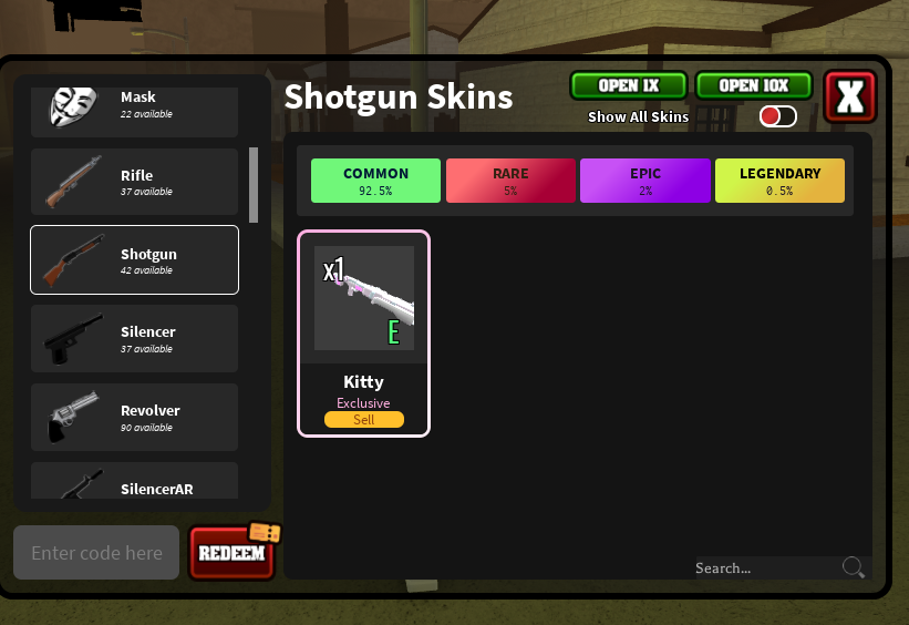 🎃 ROBLOX: ALL MY DA HOOD SKINS (Knives, Revolvers, DB, Tacticals) 🔫 ...
