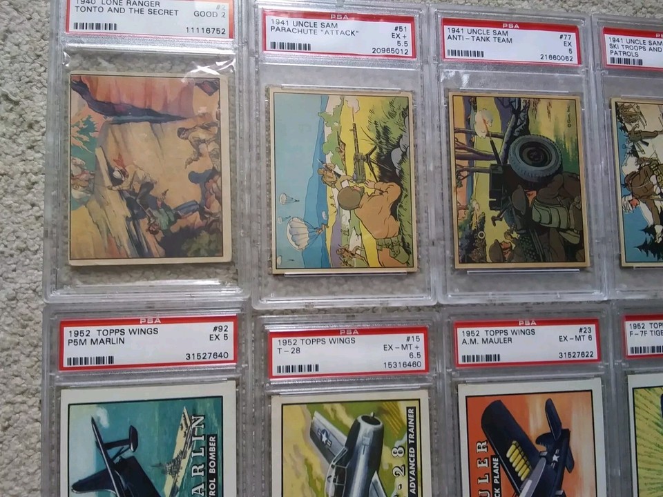 1941 Uncle Sam PSA Trading Cards 1940 Lone Ranger Tonto 1952 Topps ...