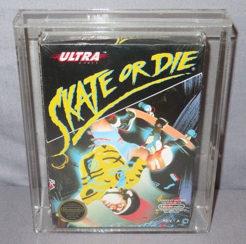 Nintendo "SKATE OR DIE" CAS 80+ *NEW* Factory Sealed Ultra Games 1988 ...