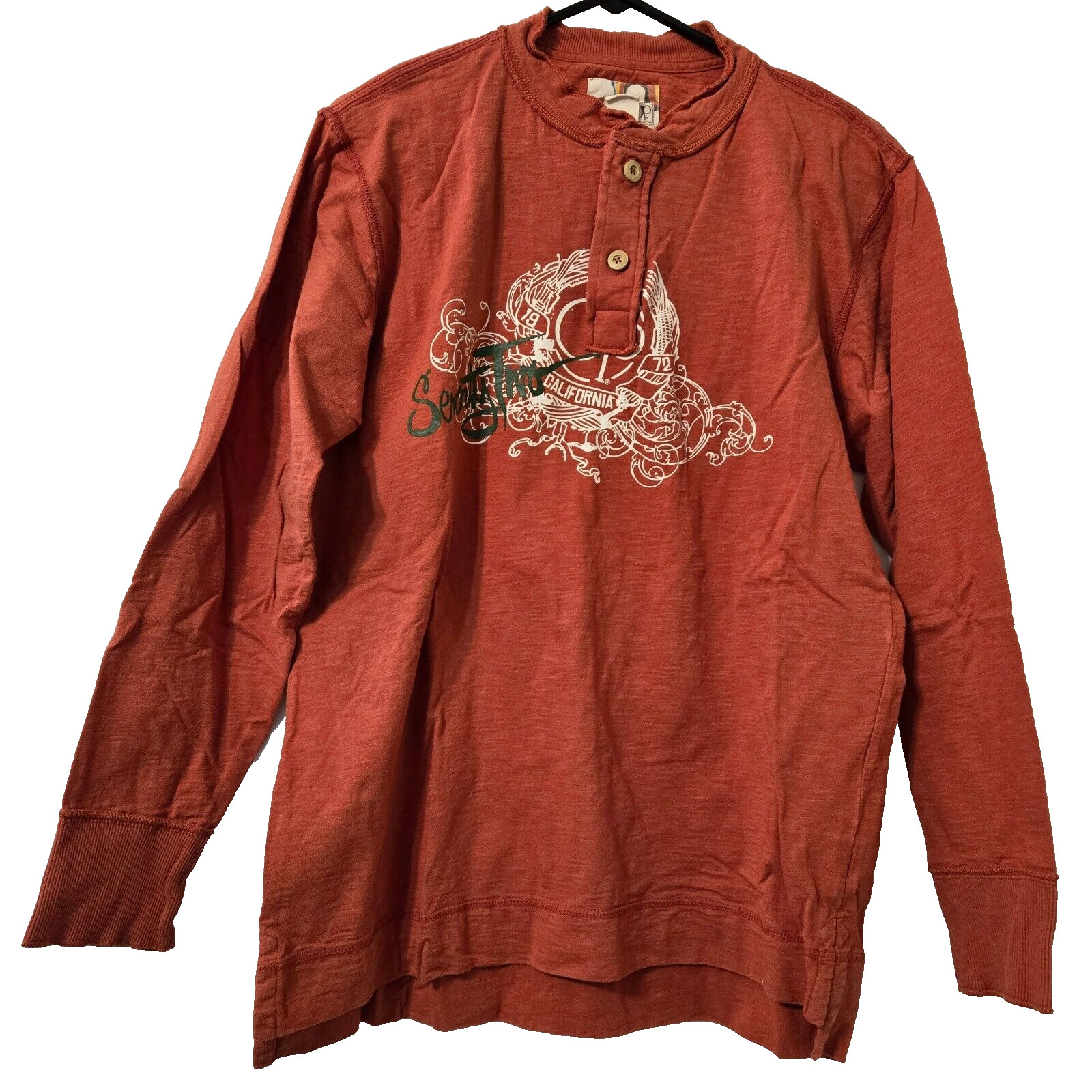 OP Ocean Pacific Men's Henley Tee Shirt SIze M 100% C… - Gem