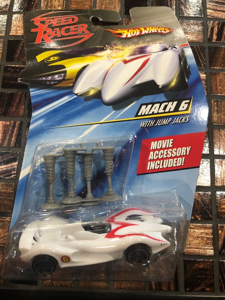 Hot Wheels 2007 Speed Racer MACH 6 with Movie Accessory Jump Jacks ...