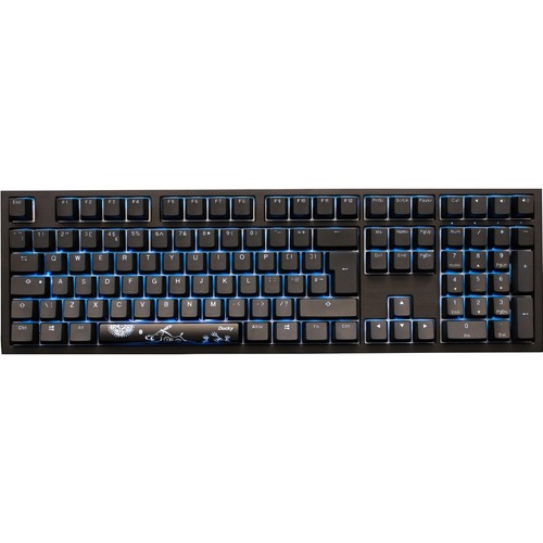 Ducky Shine 7 Blackout USB RGB Backlit Gaming Keyboard Silent Red ...