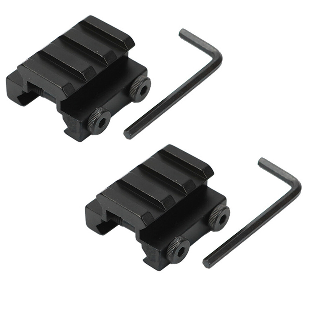 1/2/4Pcs Flat TOP Half 1/2 INCH Mini Riser Block Mount 3 Slot for ...