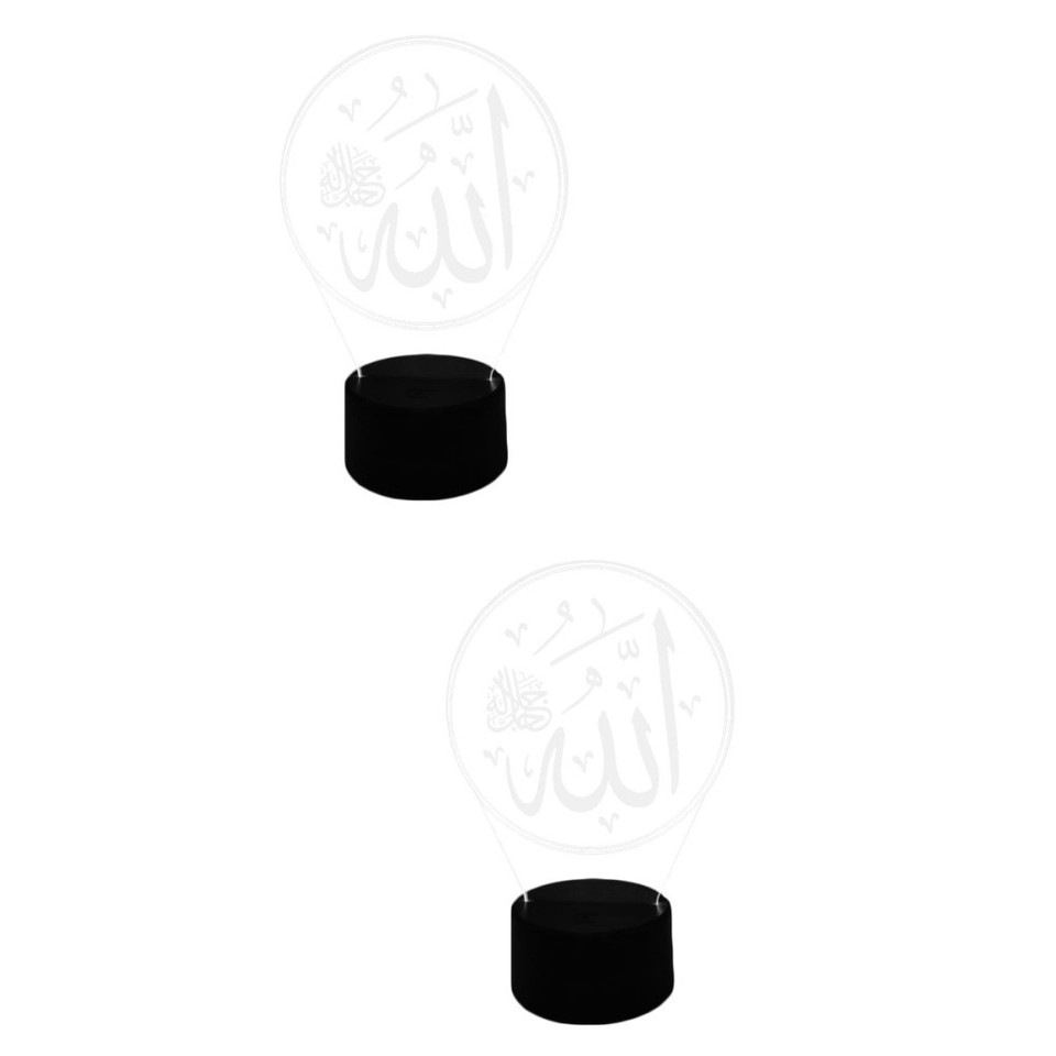 2 PCS Lamp Novelty Lights Acrylic Plate Night Nightlight | eBay UK