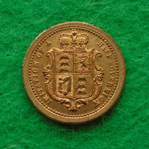 John Cooke & Sons Victoria Miniature Imitation Half Sovereign, A/BU (N ...