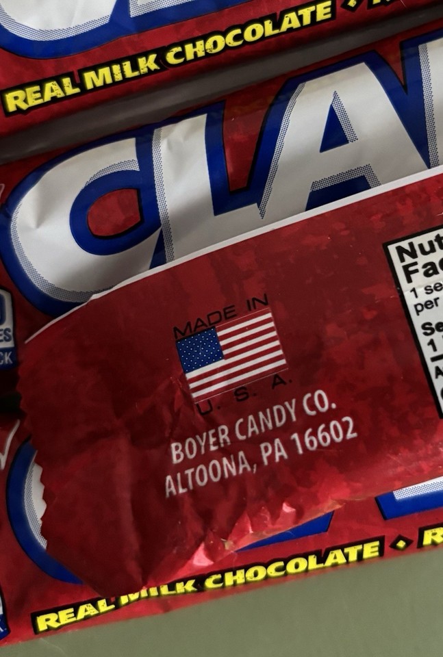 Lot 4 New Boyer Clark Candy Bar Full Size Hard to Find Exp 12/26 USA ...