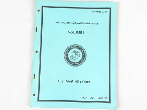 US Marines Unit Training Management Guide 1984 Volume 1 NAVMC 2779 | eBay
